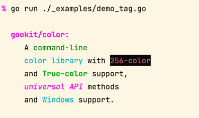 Color - A command-line color library with true color support, universal ...