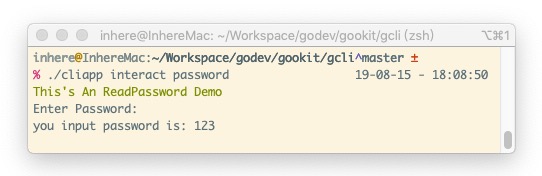 GCli - command-line application and tool library written in Golang.