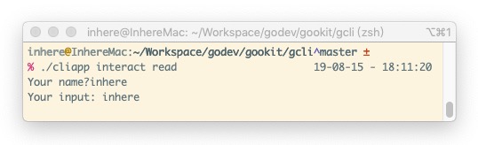 GCli - command-line application and tool library written in Golang.